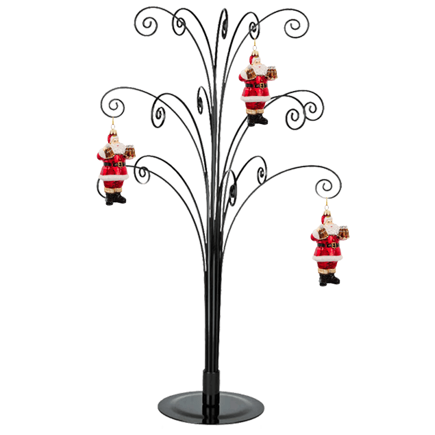 Metal Christmas Tree Ornament Display Stand Black 20822 | Hohiya